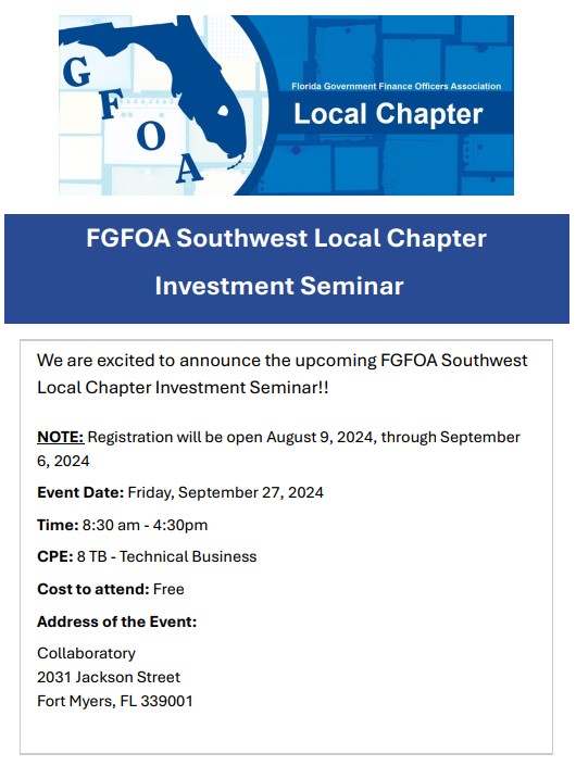 FGFOA Southwest Local Chapter Investment Seminar